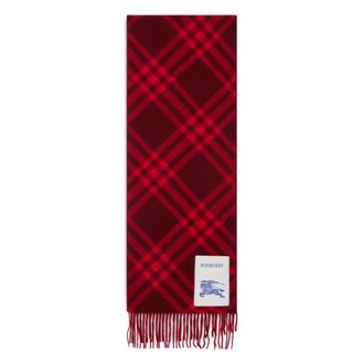 Burberry unisex, Accessoires, Rouge, Taille: ONE Size &Eacute;charpe en cachemire &agrave; carreaux