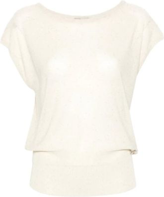 Herno Femme, Pulls, Beige, Taille: 40 FR Maille ras du cou