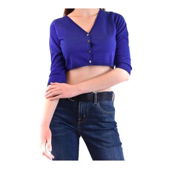 P.A.R.O.S.H. Cardigan - - Knitwear - Damen - Blau - L