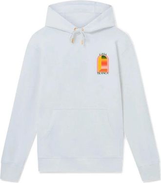 Casablanca Gradient LArche Kapuzenpullover - - Sweatshirts & Hoodies - Herren - Wei&szlig; - XL