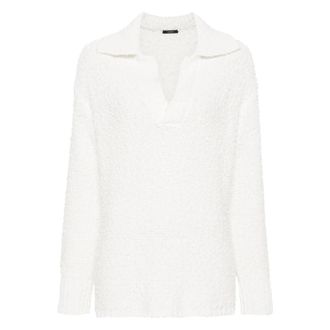 Joseph Piqu&eacute;-Polohemd mit Strukturmuster - - Tops - Damen - Wei&szlig; - L