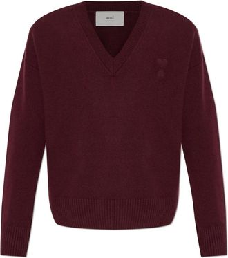 Ami Wollpullover - - Knitwear - unisex - Rot - 2XL