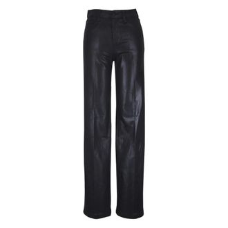 L'agence Schwarze Straight Leg Jeans mit Taschen - - Trousers - Damen - Schwarzk - W30
