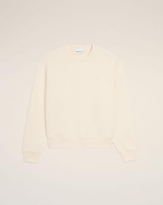 Ami Sweatshirt Blanc Ami De Coeur Emboss&eacute; en Coton Blanc - XXXL - Unisex