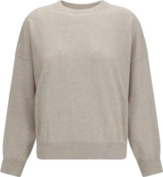 Brunello Cucinelli Cashmere Pullover mit Monili-Kette - - Knitwear - Herren - Beige - L