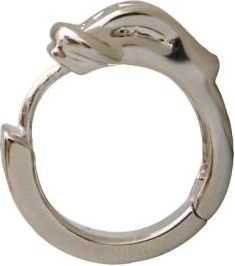 Vivienne Westwood Homme, Accessoires, Gris, Taille: ONE Size Bobby Single Hoop Earring