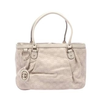 Gucci Sac cabas Sukey en cuir Pre-owned - Femme - Pre-owned - Beige - Taille: ONE Size