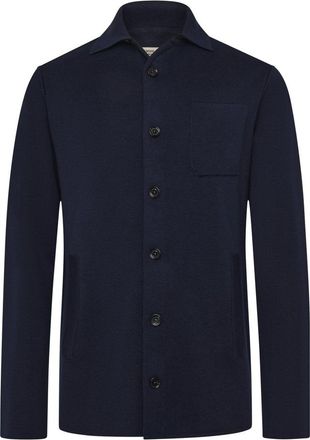 Maurizio Baldassari Leichtes Overshirt aus extrafeiner Schurwolle in