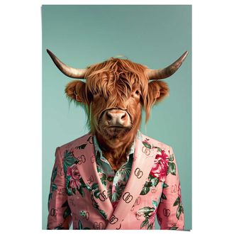 Reinders Poster, Dressed Highlander, Home Office, Poster, Wanddeko, Room Decor, 150 gr. gl&auml;nzend Bilderdruckpapier, Mehrfarbig, 91,5 x 61cm