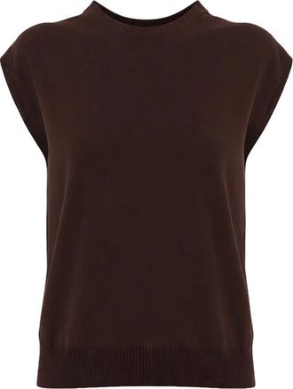 Antonelli Femme, Tops, Brun, Taille: 42 FR Ariel Crew Neck Top