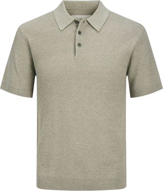 Jack & Jones Male Gestricktes Polo Einfarbig Gestricktes Polo