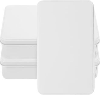 TOPBATHY 3 Pi&egrave;Ces Bo&icirc;Tes De Rangement En &Eacute;Tain Rectangulaires Avec Couvercle 7.5X4.7X1.9 Pouces Bo&icirc;Tes De Stockage Pour Cadeaux Collations Bijoux