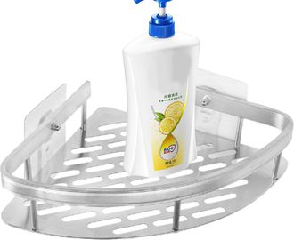 Generic Eckiges Duschregal - Klebbares Duschablage-Set, Rostfreier Aluminium-Duschkorb | Wandregal Badezimmer Platzsparender Organizer Multifunktionale Ablage