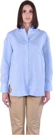 Woolrich Femme, Blouses et Chemises, Bleu, Taille: 36 FR Fresca Shirt