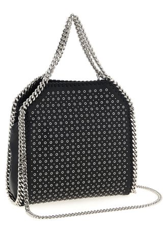 Stella McCartney Womens Studded Polyester Mini Bag Black