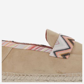 Missoni Womens Espadrilles Viscose Blend Beige Shoe