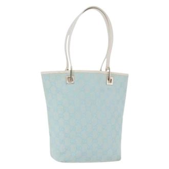Gucci Pre-owned Vintage GG Canvas Tote Bag - - Pre-owned - Damen - Blau - ONE SIZE