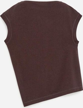 Arket Asymmetrisches Top -Braun