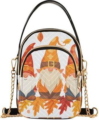 Mnsruu Sac à bandoulière pour femme - Motif feuille dérable - Avec sangle réglable