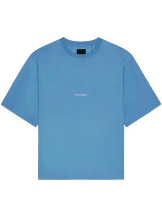 Givenchy t-shirt &agrave; logo imprim&eacute; - Bleu