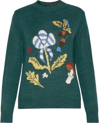 Max Mara Pull col rond - Femme - Pulls - Vert - Taille: 38 FR