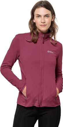 Jack Wolfskin Peak Grid Fleece W Sangria red - XXL