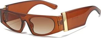 Generic Lunettes De Soleil Dextérieur À Petite Monture For Hommes, For Vacances, Sport, Fête(Brown)