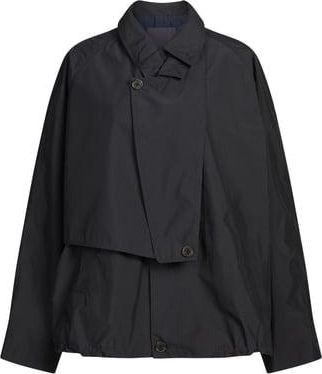 Tibi Trench imprim&eacute; en coton m&eacute;lang&eacute;