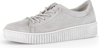 Gabor Damen Low-Top Sneaker, Frauen Halbschuhe,Wechselfußbett,Best Fitting,Freizeitschuhe,Turnschuhe,Laufschuhe,lightgrey (Weiss),40.5 EU / 7 UK