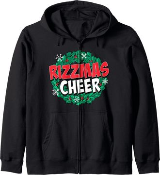 Trendy Apparel Christmas Rizzmas Cheer Green Garland Wreath Kapuzenjacke