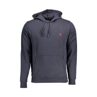 U.S.Polo Association Blauer Baumwoll Herren Pullover Hoodie - - Sweatshirts & Hoodies - Herren - Blau - XL