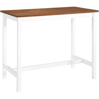 vidaXL Table de bar Bois massif 108x60x91 cm Vidaxl