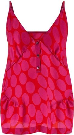Dries Van Noten Femme, Tops, Multicolore, Taille: 36 FR Caliya Viscose Maxi Polka Dot Top
