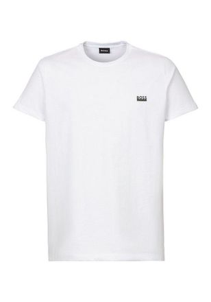 BOSS T-Shirt Rundhals, Jersey, kleines Logo, regular fit