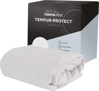 Tempur-Pedic Protect Wasserdichter Matratzenschoner, California King, Wei&szlig;