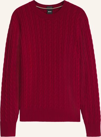 HUGO BOSS Pullover H-Furlan Regular Fit rot