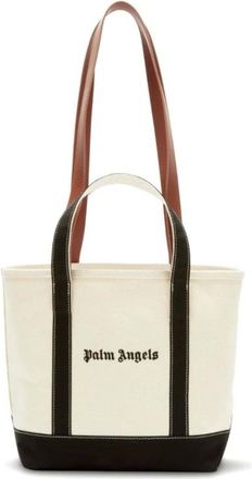 Palm Angels Femme, Sacs, Beige, Taille: ONE Size Sac fourre-tout en toile