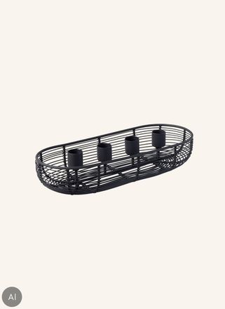 Villeroy & Boch Adventskranz Oval Christmas Chic schwarz