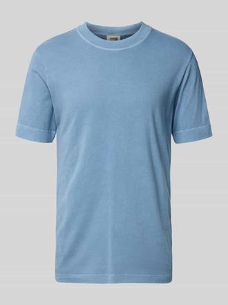 Drykorn T-Shirt mit geripptem Rundhalsausschnitt Modell RAPHAEL