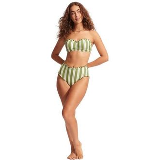 Seafolly Damen Bikinihose Cabana High Waisted Pant