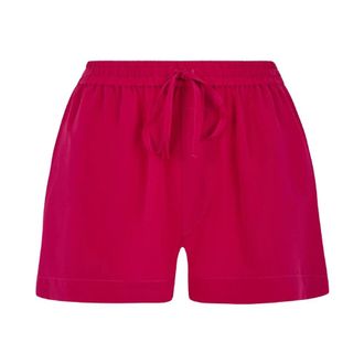 P.A.R.O.S.H. Seidenrosa Shorts Stilvolles Modell - - Shorts - Damen - Rosa - XS