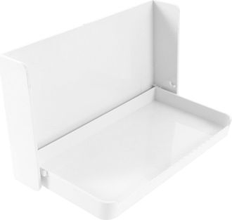 BESPORTBLE Wandmontiertes Badezimmer Regal Wei&szlig; Klappbar Stark Tragbar Multifunktional F&uuml;r Kosmetik Toilettenartikel Haushalt Organizer