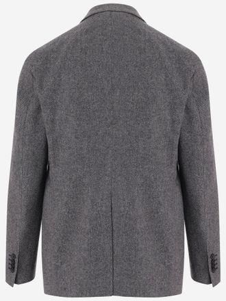 Tagliatore Mens Jacket Wool And Cashmere Grey