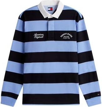 Tommy Hilfiger Polo ray&eacute; esprit rugby manches longues
