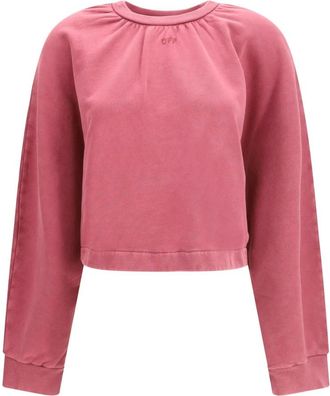 Off-white Off Stamp Balloon Crewneck Sweatshirt - - Sweatshirts & Hoodies - Damen - Rosa - M
