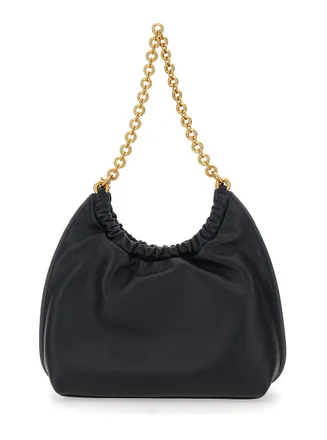 Michael Michael Kors Womens Shoulder Bag Sm Cinch Conv Shldr Black Leather Cow