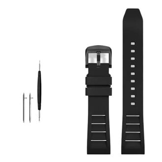 Generic Fluorkautschuk 20 mm 21 mm 22 mm 24 mm Uhrenarmband Sportuhrenarmband