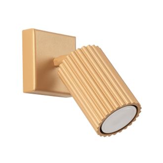 Sollux Lighting Wandleuchte Innen Wandlampe Aluminium 1 Flammig 8 x 16 x 16 cm Karbon Gold