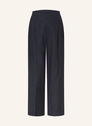 120% Lino 120%Lino Marlenehose Aus Leinen blau