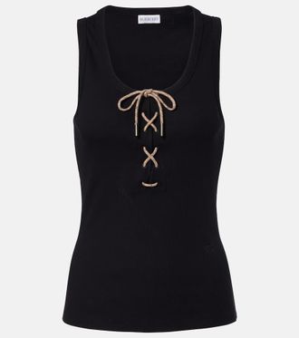 Burberry Top aus Rippstrick